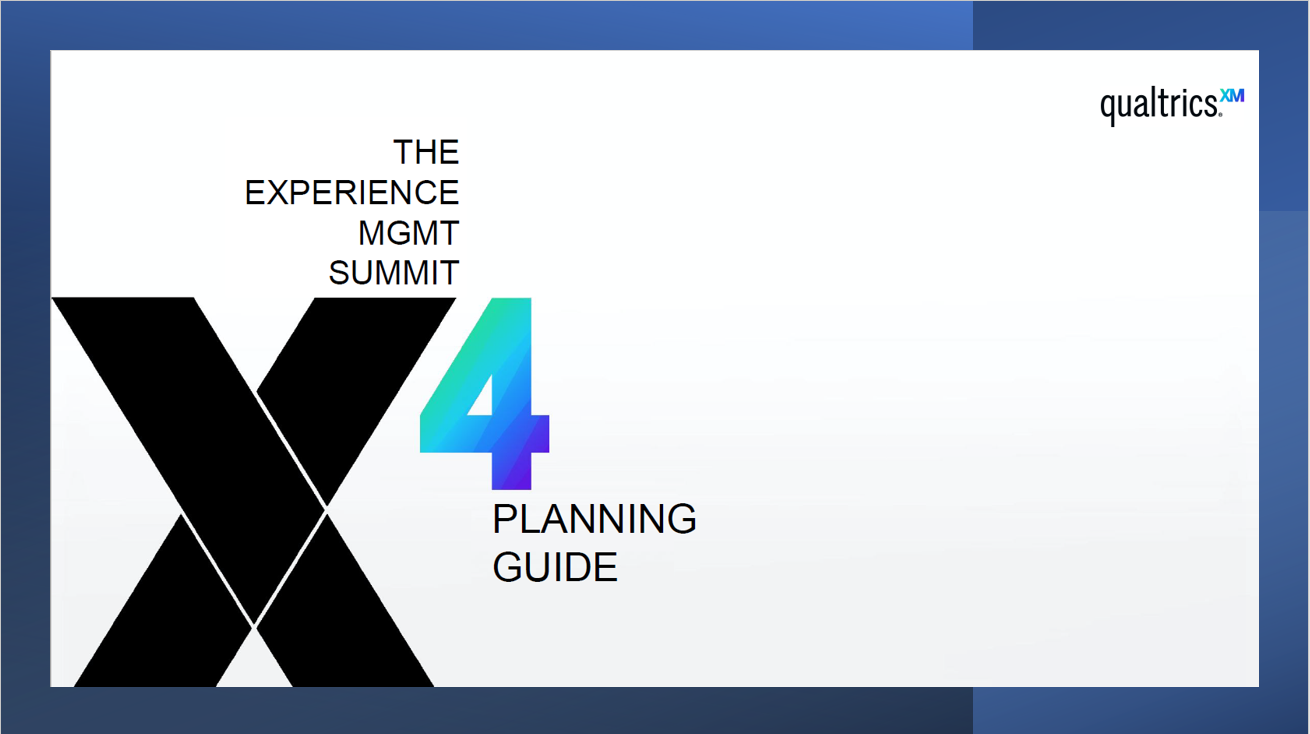 X4 - 2023 Experience MGMT Summit | Event